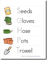 Garden Preschool Pack Printables